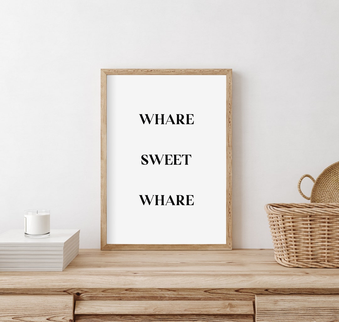 Whare Sweet Whare Te Reo Maori Inspired Art Printable Digital Download ...