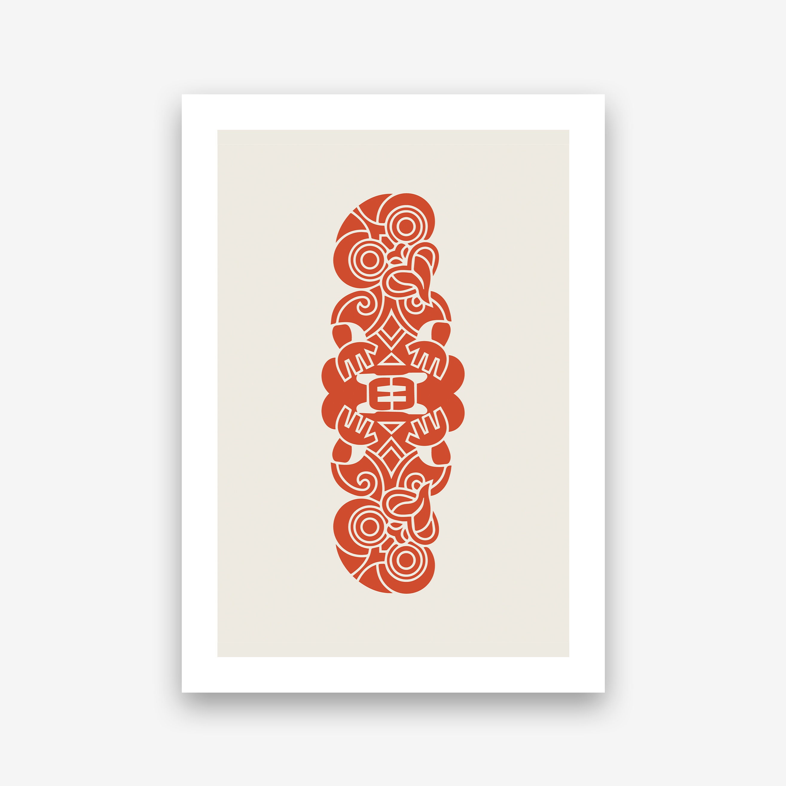 Red Tiki - Te Reo Maori Inspired Art Printable Digital Download ...