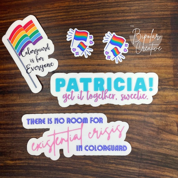 Colorguard Sticker Pack Marching Band Sticker Winterguard | Etsy