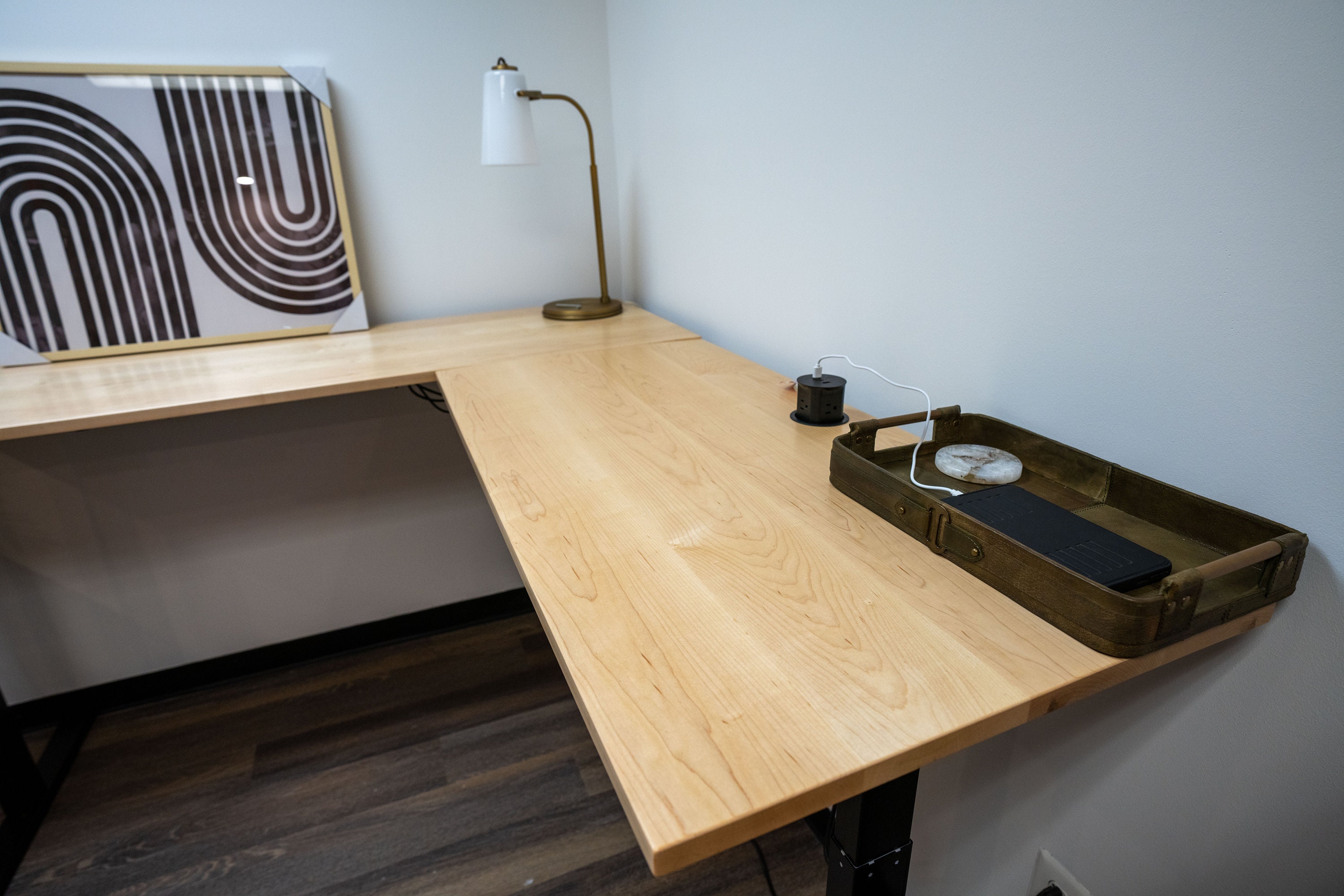 Maple Standing Desk Top Handcrafted Wood Standing Desk Top Custom Made With Maple Handmade Solid Wood Etsy