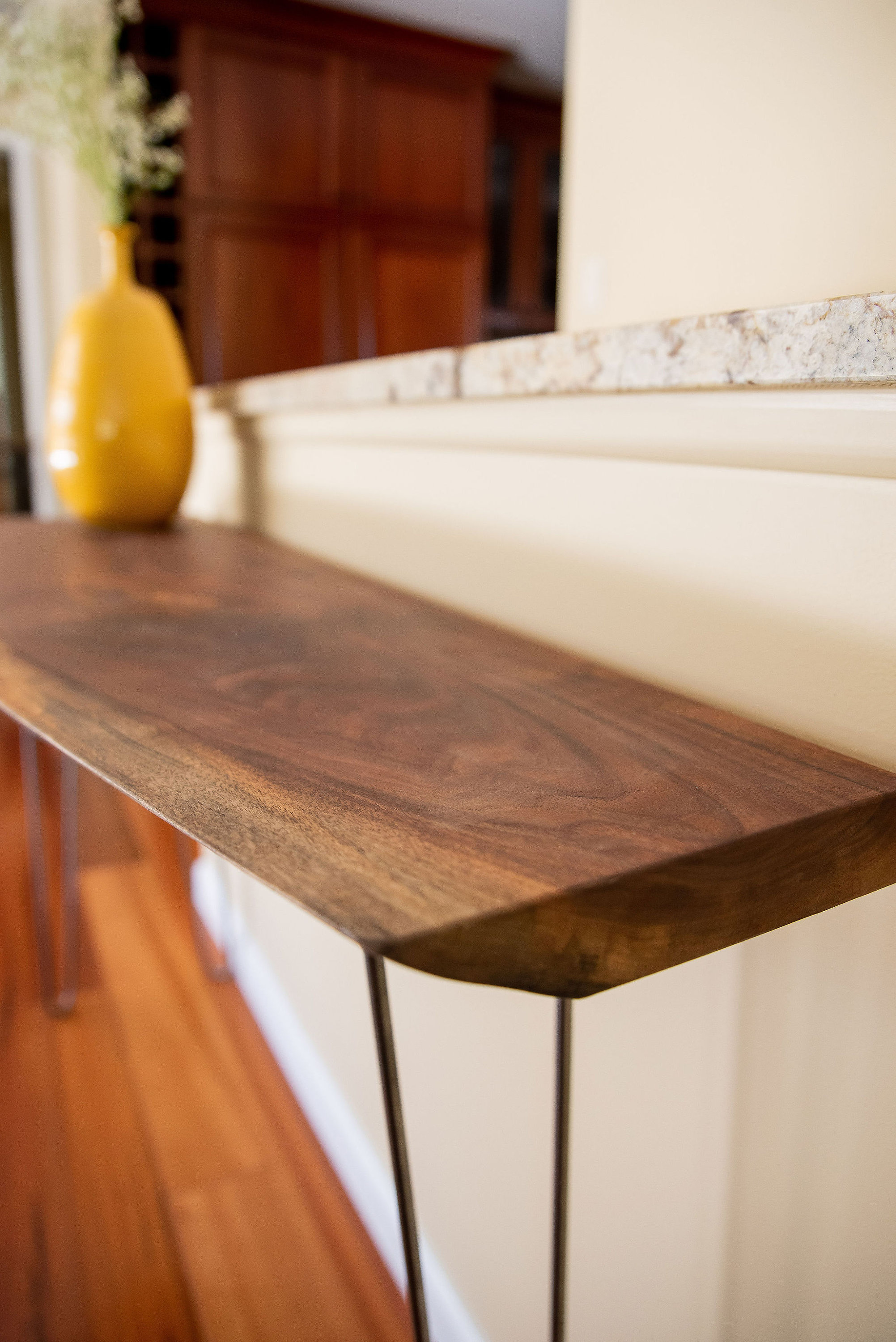 Entryway table walnut store