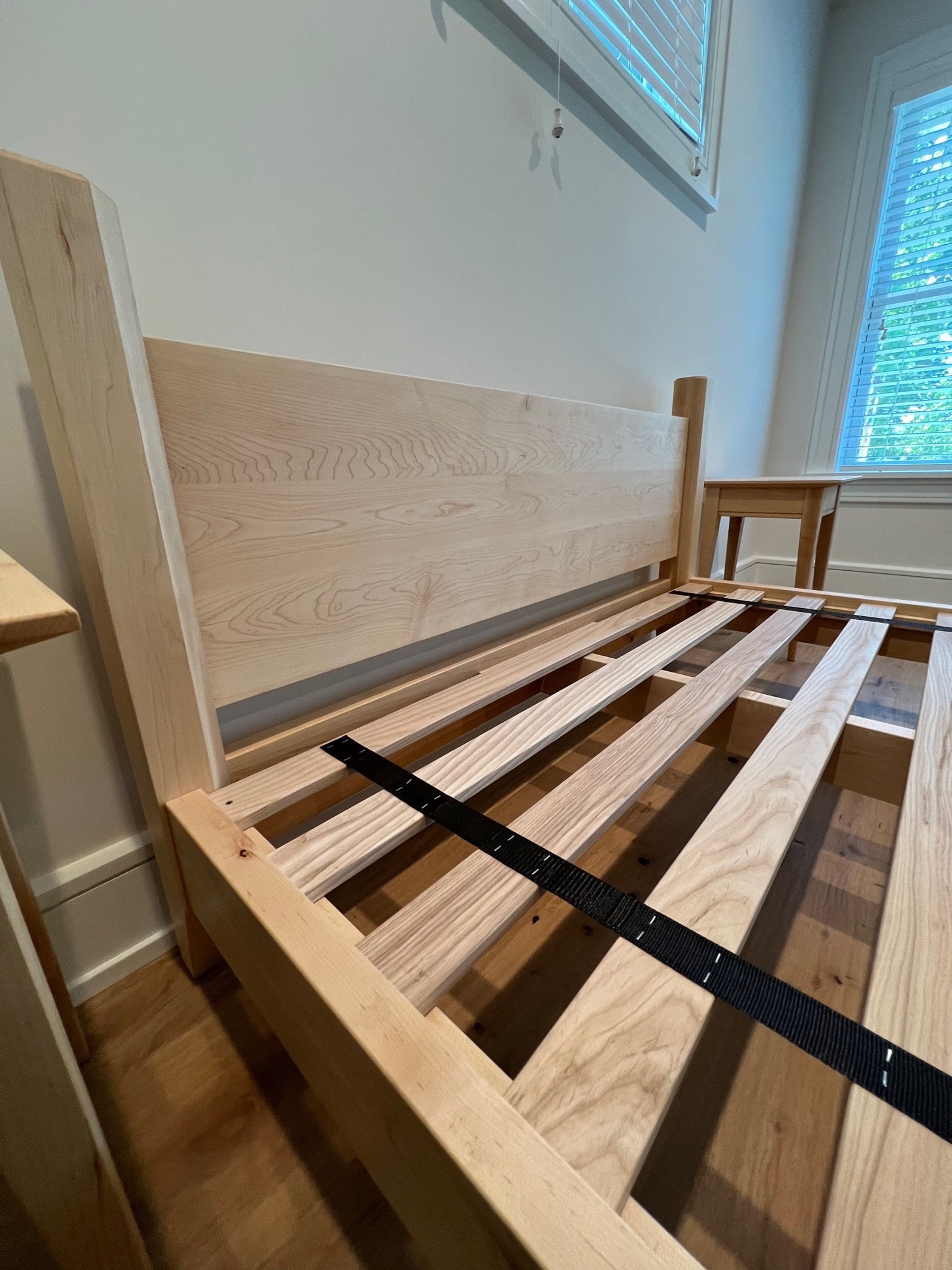 Wooden Bed Frame Maple Bedframe and Headboard Modern Bedroom - Etsy