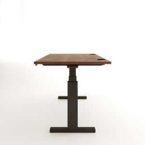 Handmade Walnut Standing Bedroom Desk, Handmade With Solid Wood, Modern ...