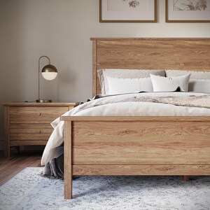 The Watson Oak Bedframe, Solid Wood Bedframe, Handcrafted Bed, Custom ...