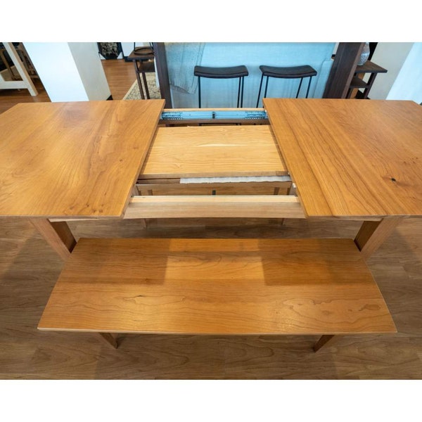 Solid Wood Extendable Table - Etsy