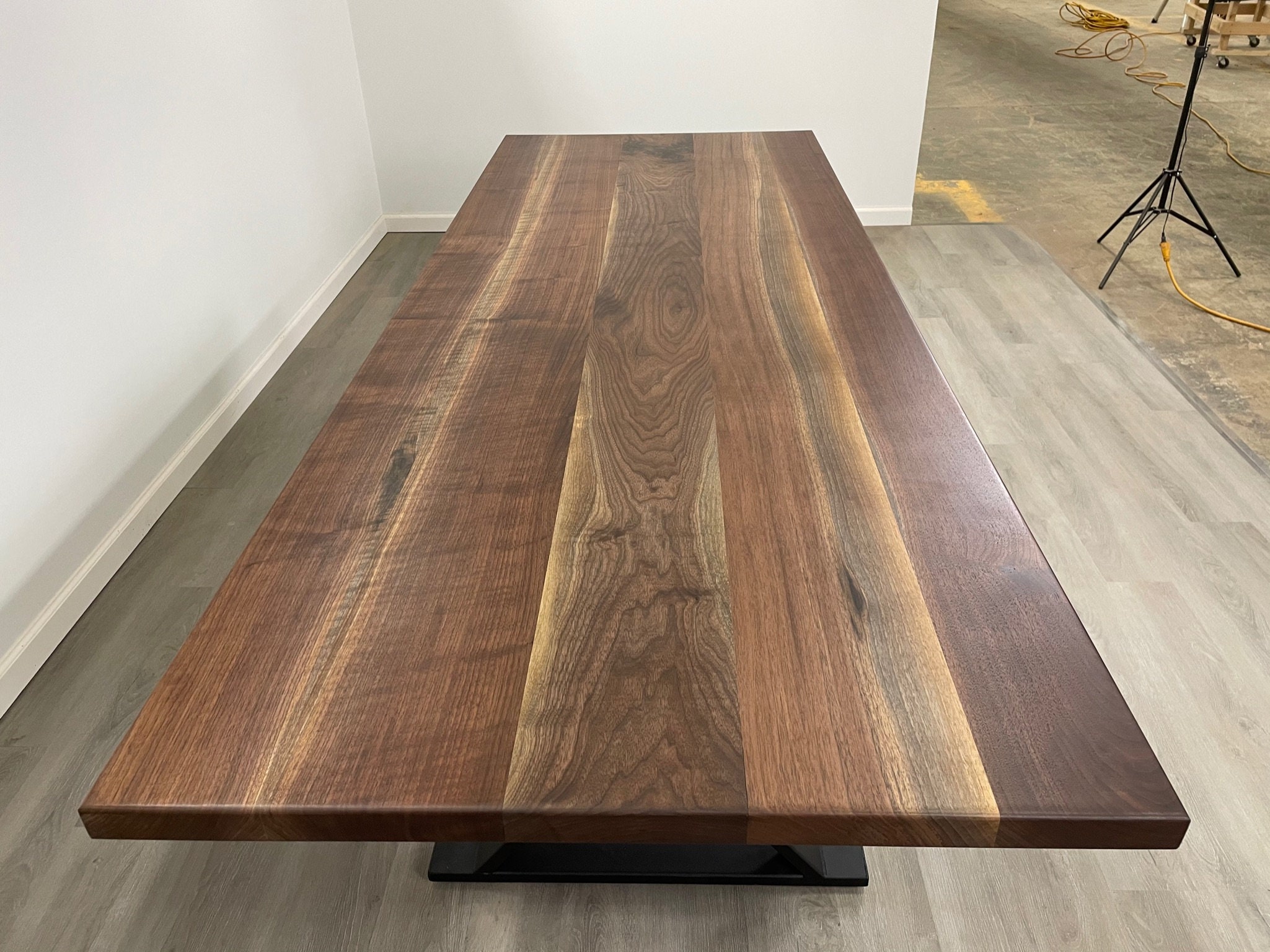Handcrafted Modern Walnut Dining Table Rustic Kitchen Table - Etsy UK