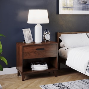 Custom Modern Wooden Bedroom Night Stand, Handcrafted With Cherry ...