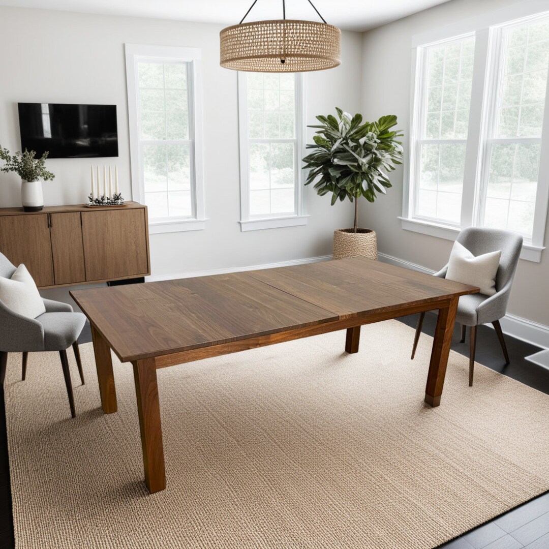 The Piper Middle Extension Dining Table: Expanding Solid Wood With ...