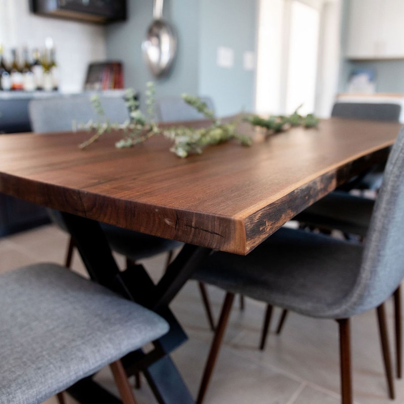 Walnut Dining Table - Etsy