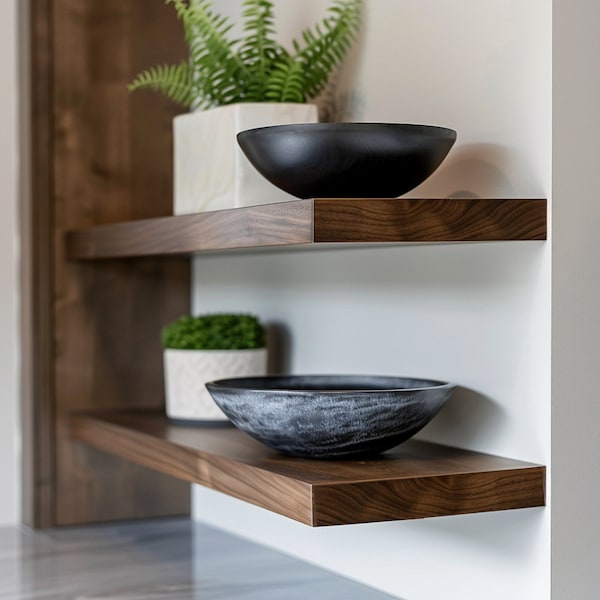 Walnut Shelf - Etsy