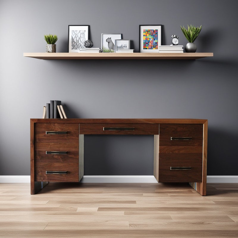 Waterfall Desk - Etsy