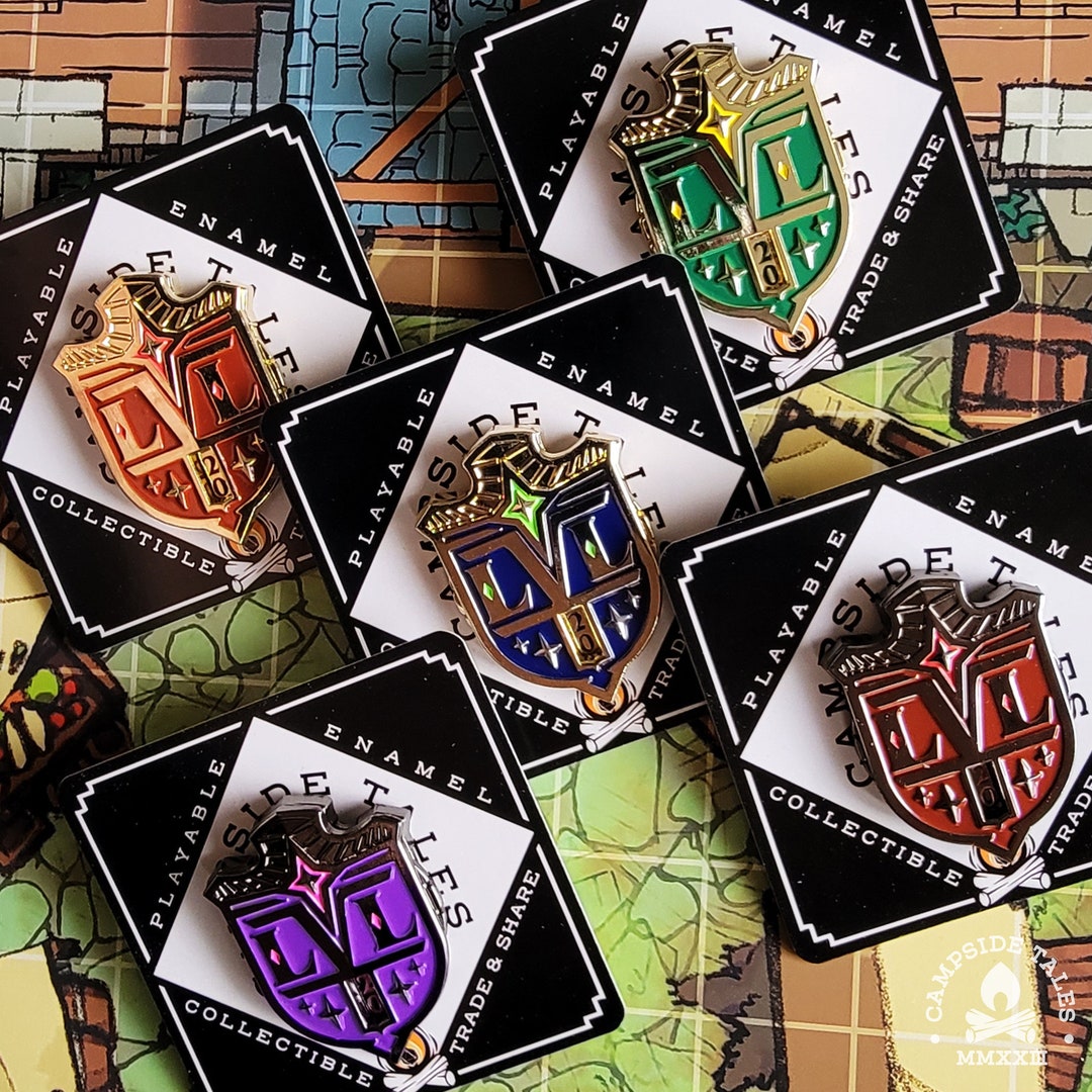Adventurer's Level Tracker Enamel Pin - Etsy