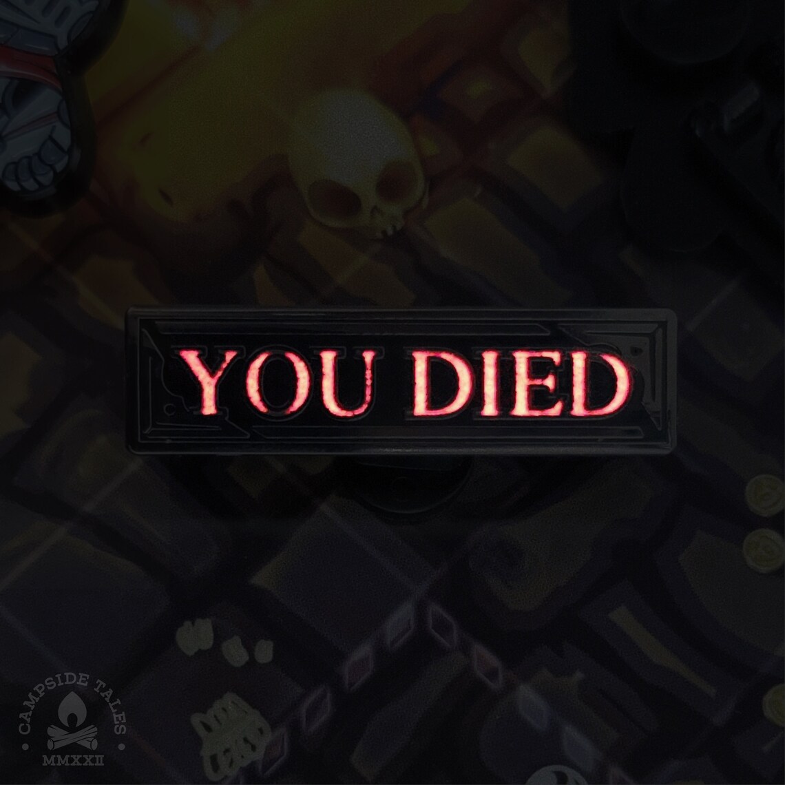 Glowing you Died Game Over Enamel Pin - Etsy