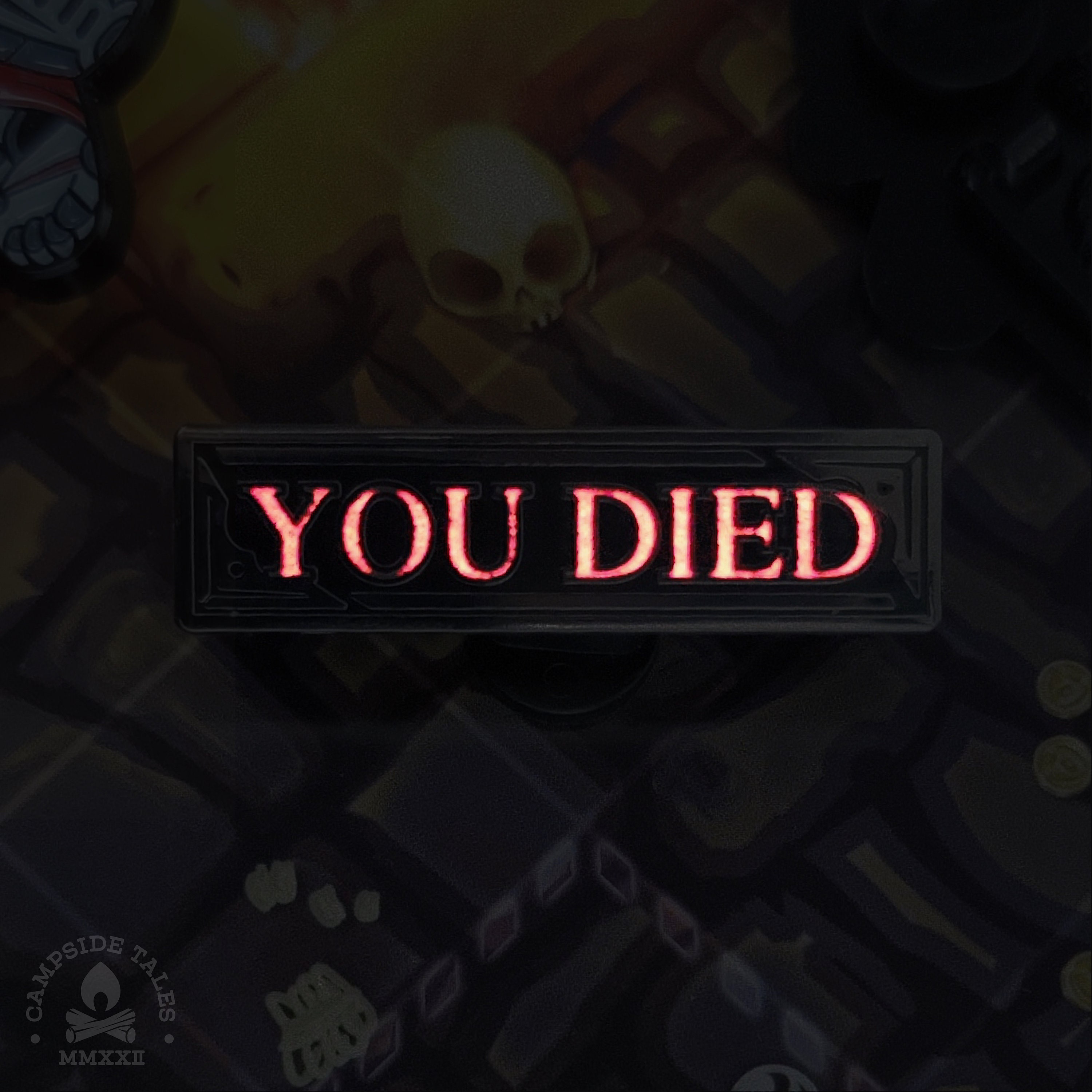 Glowing you Died Game Over Enamel Pin - Etsy