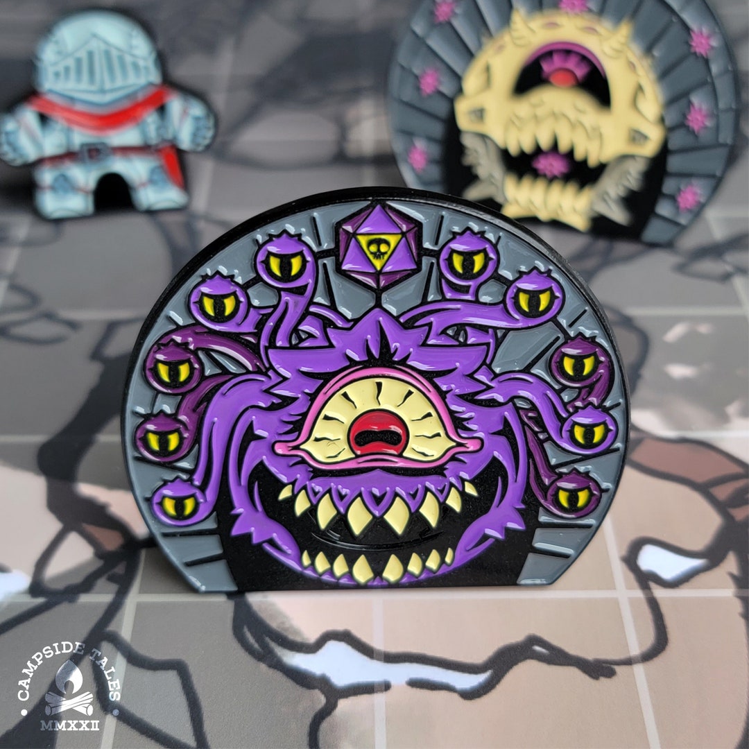 Beholder Boss Figure Token - Larger D&D / RPG Playable Enamel Pin ...