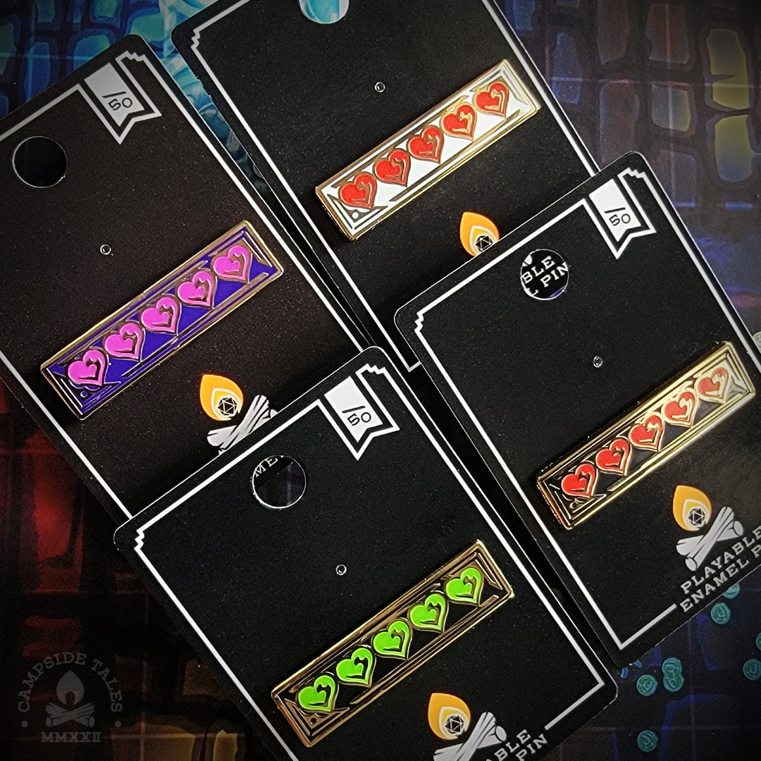 Adventurer's Hearts Enamel Pins - Etsy