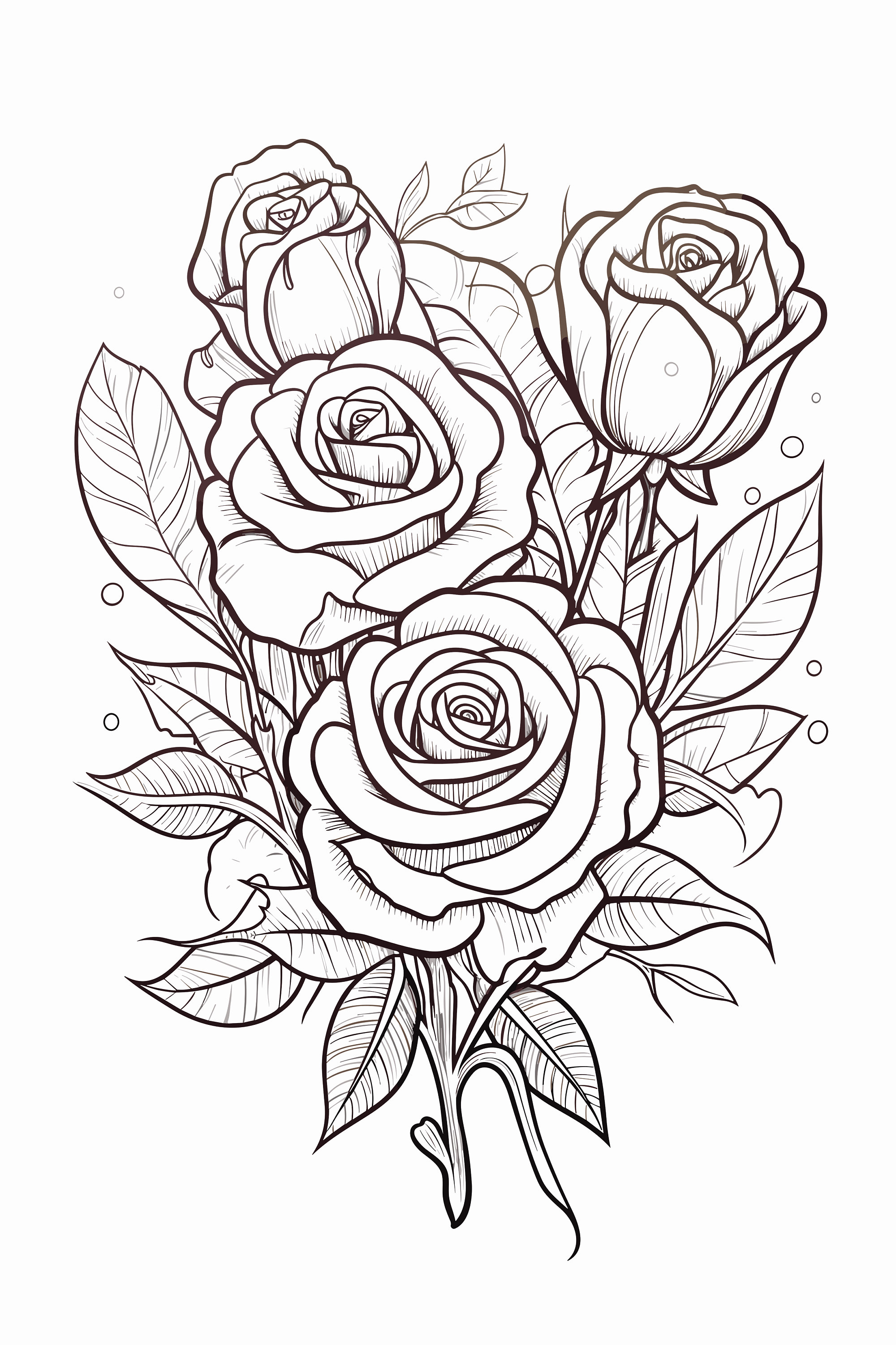 Beautiful Flower Coloring Pages - Etsy