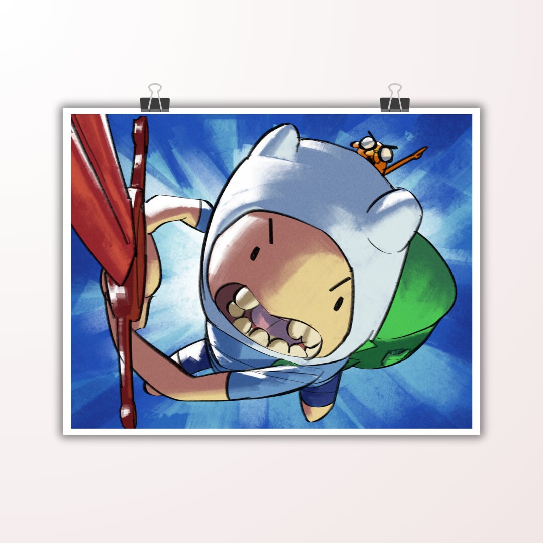 Adventure Time Finn and Jake Matte Art Print - Etsy