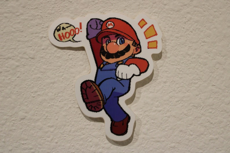 Super Mario Sticker - Etsy