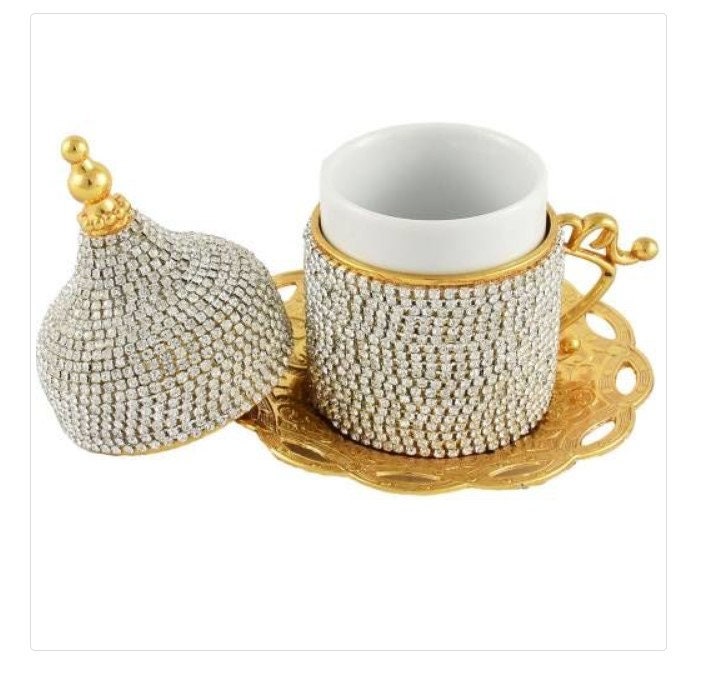 Copper Turkish Coffee Set Greek Coffee Set Traditional - Etsy