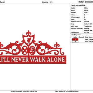 Liverpool Embroidery Design 7 SIZES Xxx Vp3 Pes Pcs Jpx Jef Hux Exp Emd ...