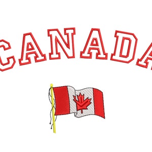 Canada Embroidery Design 5 SIZES Dst Exp Hus Jef Jpx Pes Vp3 Xxx Emd ...