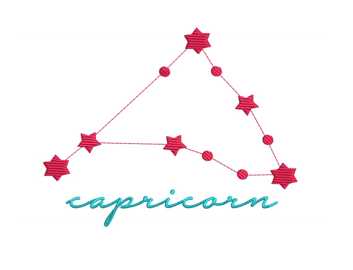 Star Sign Constellations Embroidery Design SET 2 SIZES - Etsy