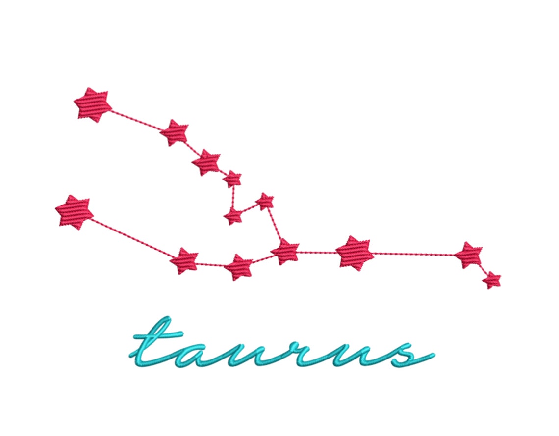 Star Sign Constellations Embroidery Design SET 2 SIZES - Etsy