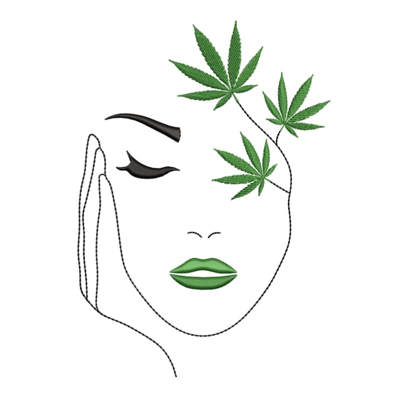 Cannabis Embroidery - Etsy