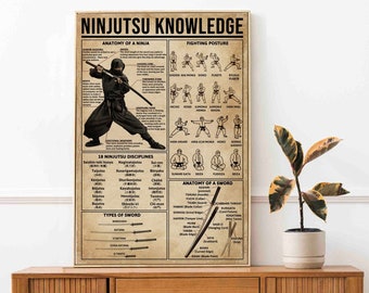 Ninja Knowledge Poster - Etsy