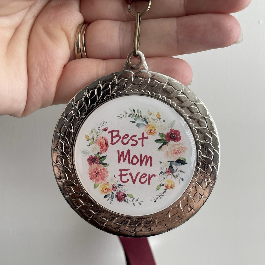 Best Mom Medal | Silver Plated | Mom Medal | Mothers Day | New Mom ...