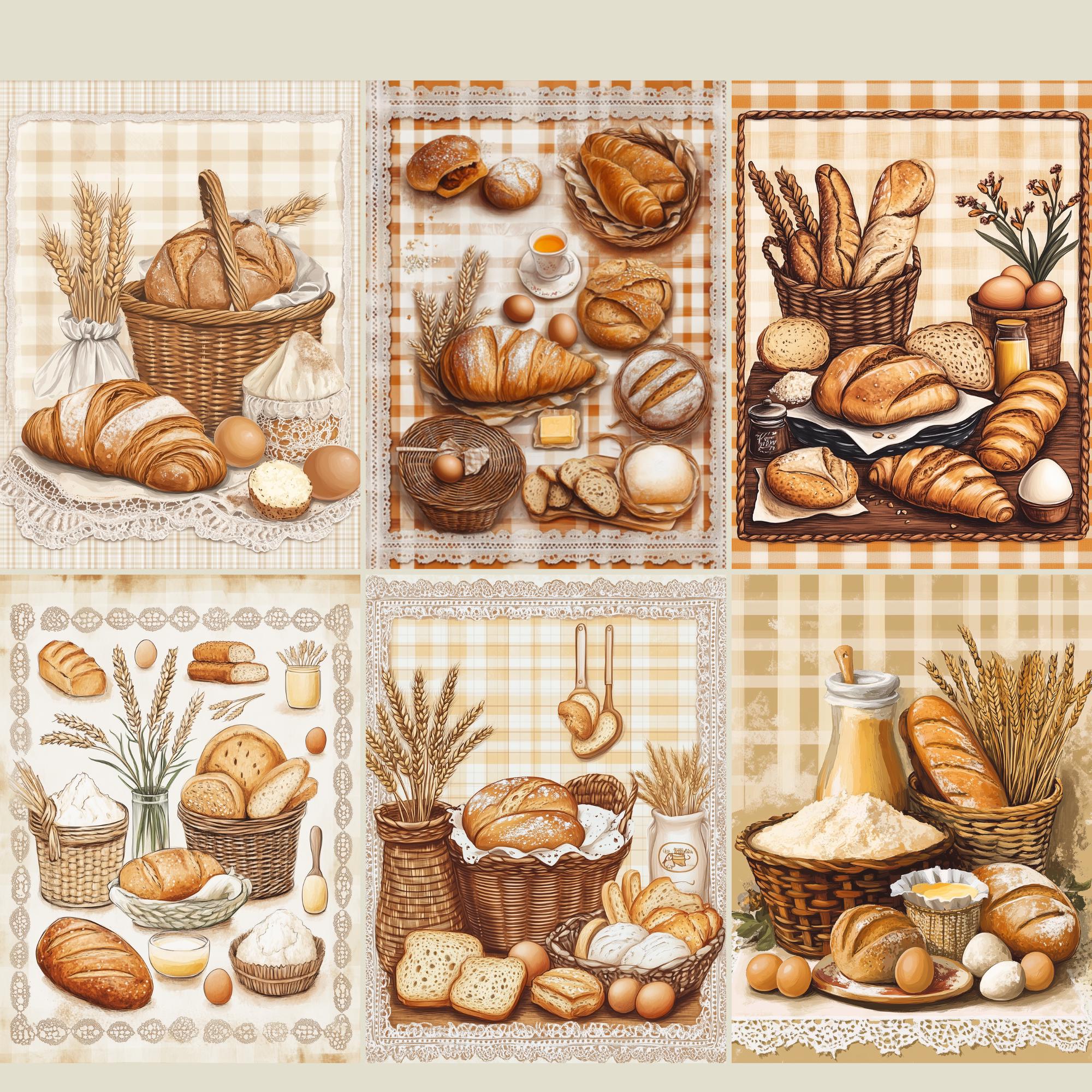 Bread Baker Pack, 24 Printable Pages, Baking Junk Journal, Cute Kitchen ...