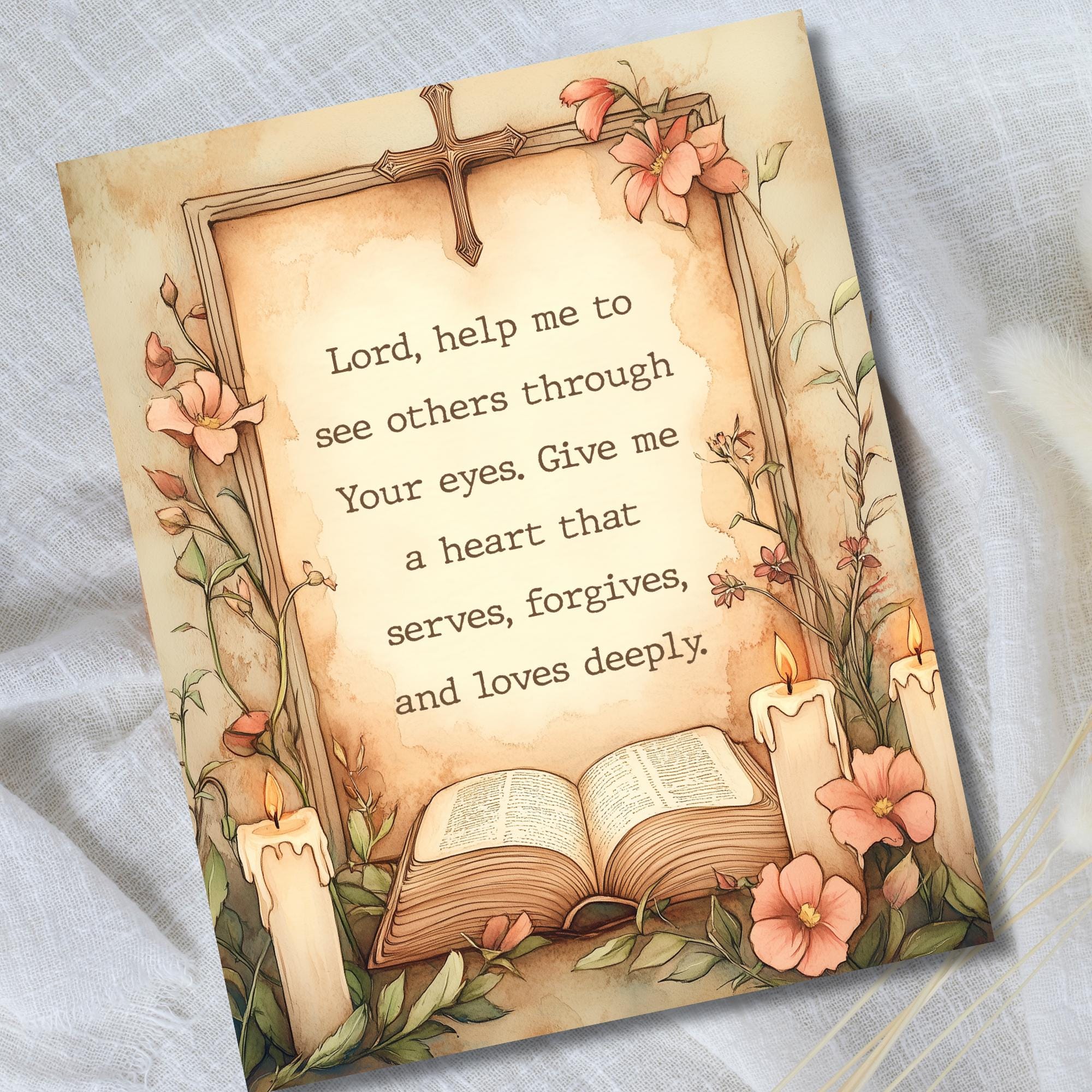 Prayers Paper Pack, 24 Pages Printable Junk Journal, Vintage Bible ...