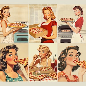 Pizza Paper Pack, 30 Pages Printable Junk Journal Set, Pizza Wall Art ...