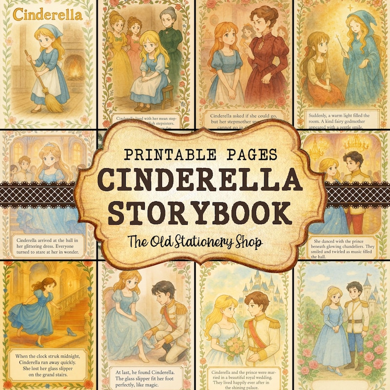 Cinderella Printable - Etsy