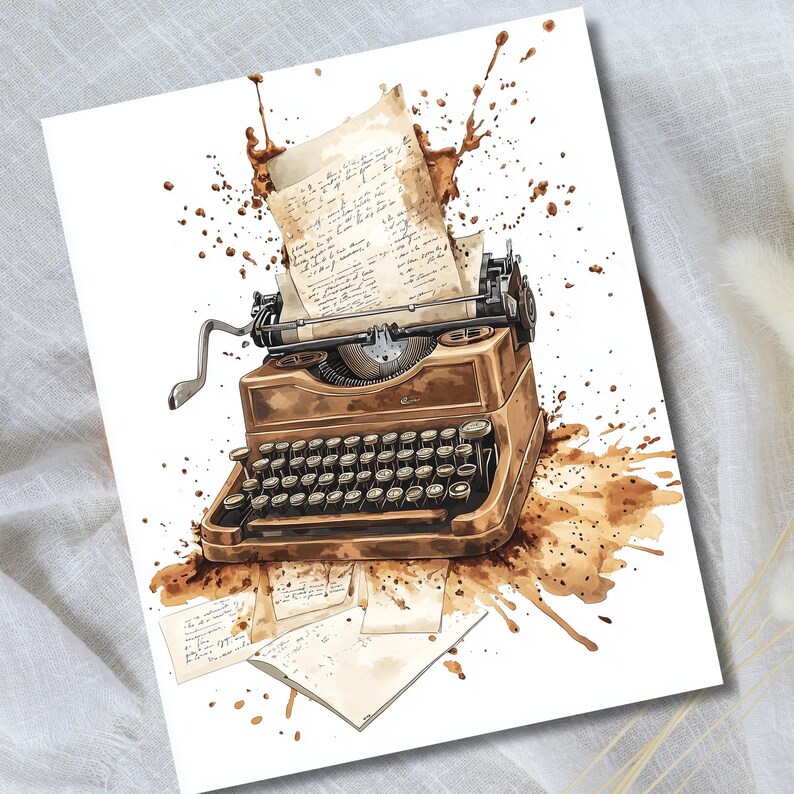 Typewriter Paper Pack - 24 Pages Printable Junk Journal Vintage ...