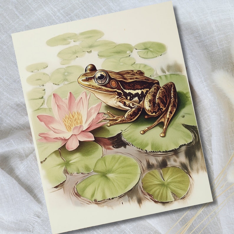 Vintage Frogs Paper Pack Vintage Junk Journal Printable Pages ...