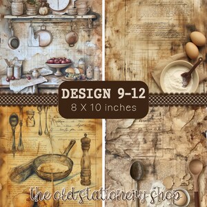 Old Kitchen Paper Pack Vintage Junk Journal Printable Pages ...