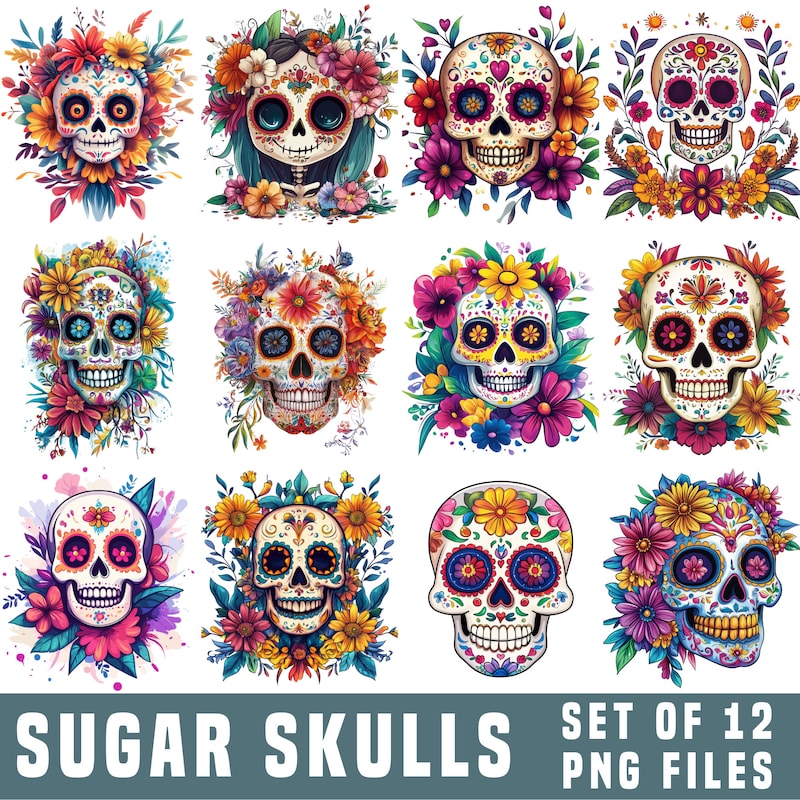 Sugar Skull Skeleton - Etsy
