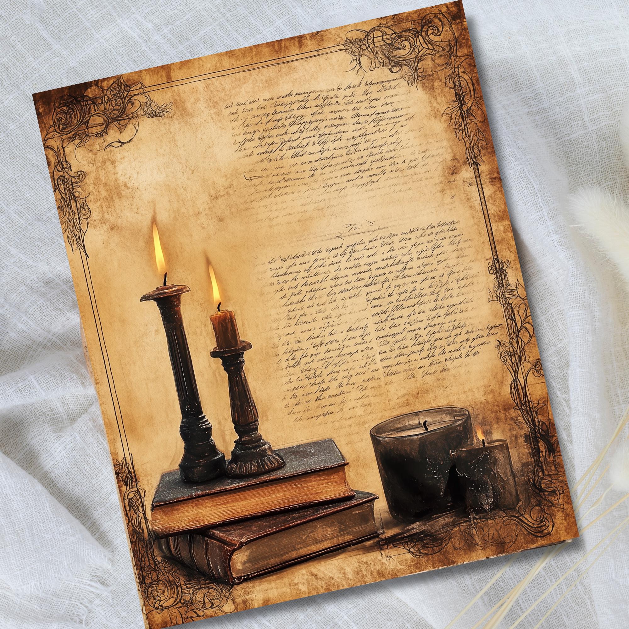 Dark Academia Paper Pack, Vintage Junk Journal Printable Pages ...