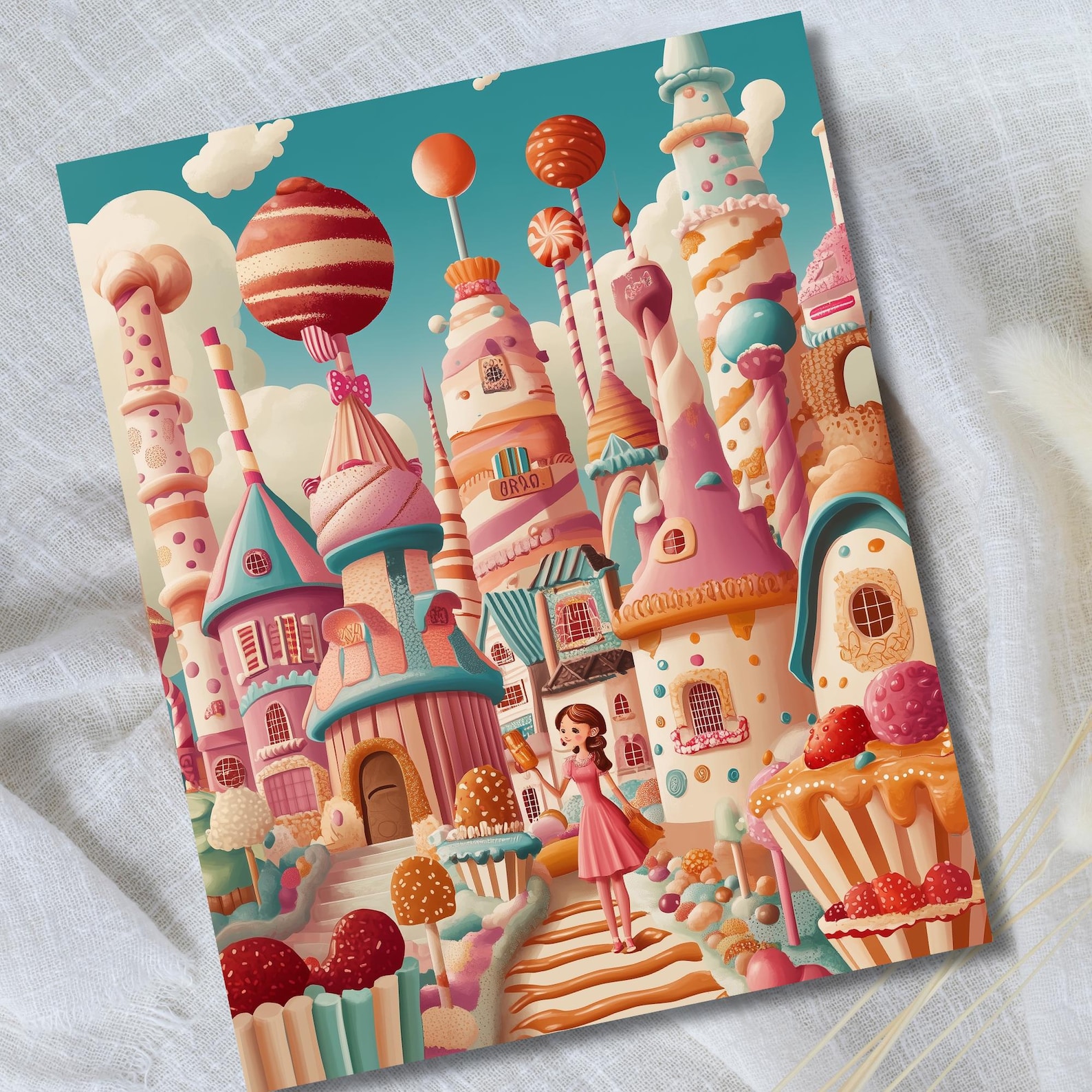 Candyland Paper Pack, 24 Pages Printable Junk Journal, Vintage Retro ...
