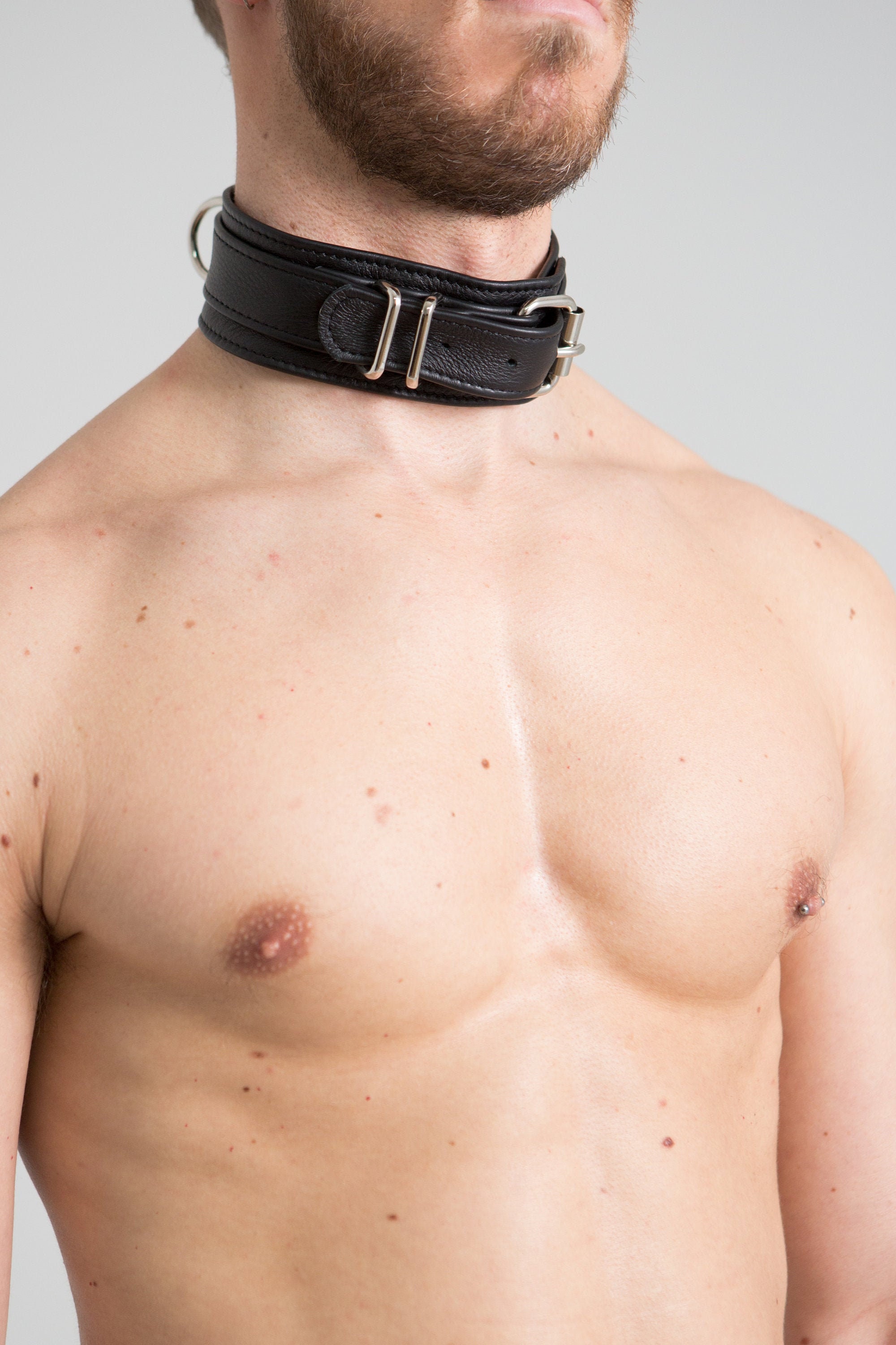 Leather Bdsm Collar Leather Slave Collar Leather Choker Etsy