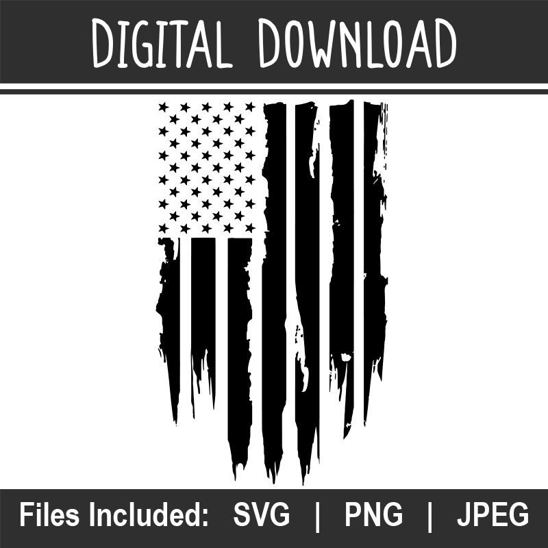 Distressed American Flag, Usa Flag SVG, Usa Cut File, Flag SVG, Us Flag ...