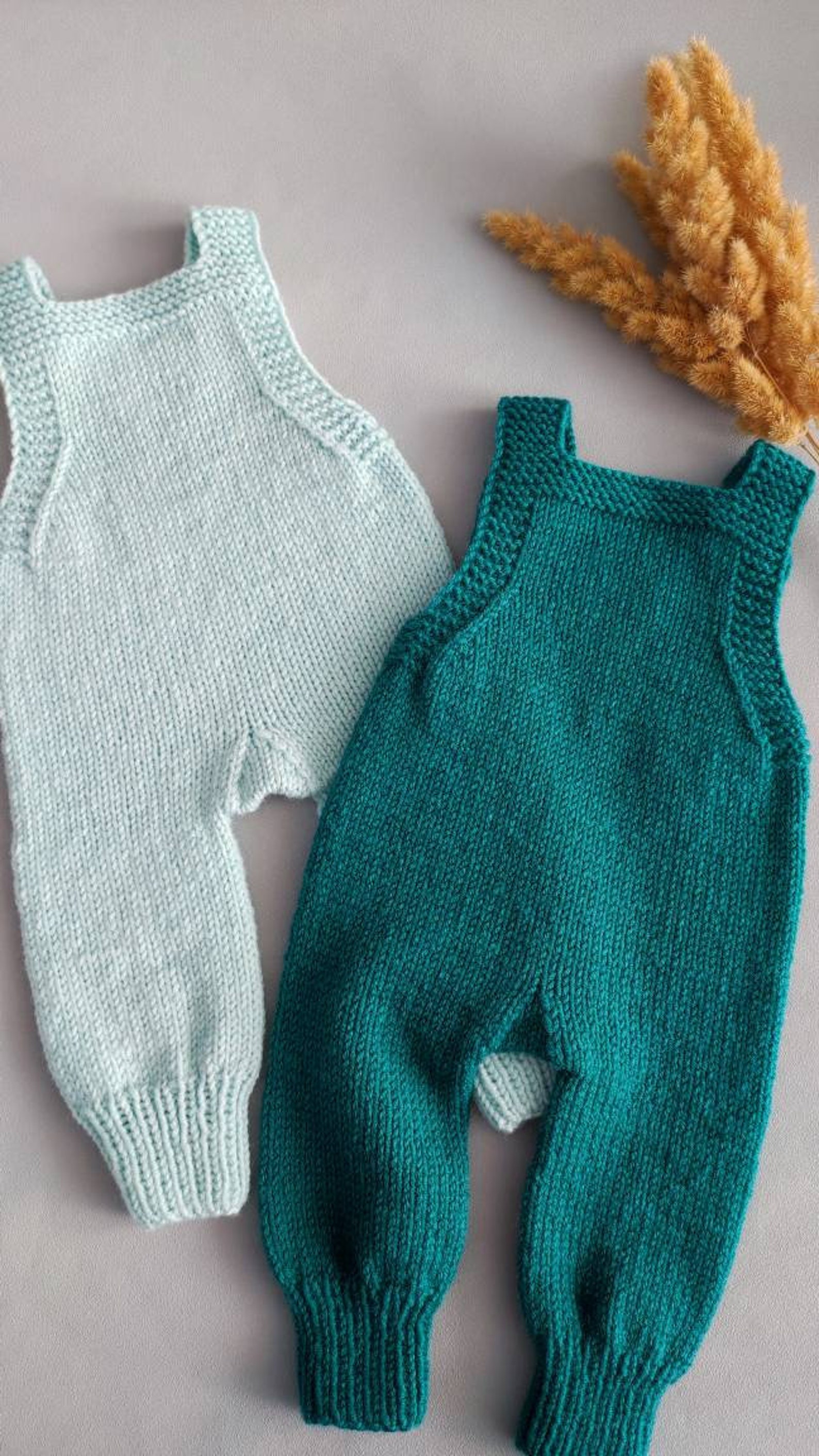 Knit Baby Romper With Heart /cute Wool Overall/wool Coming Home Baby ...