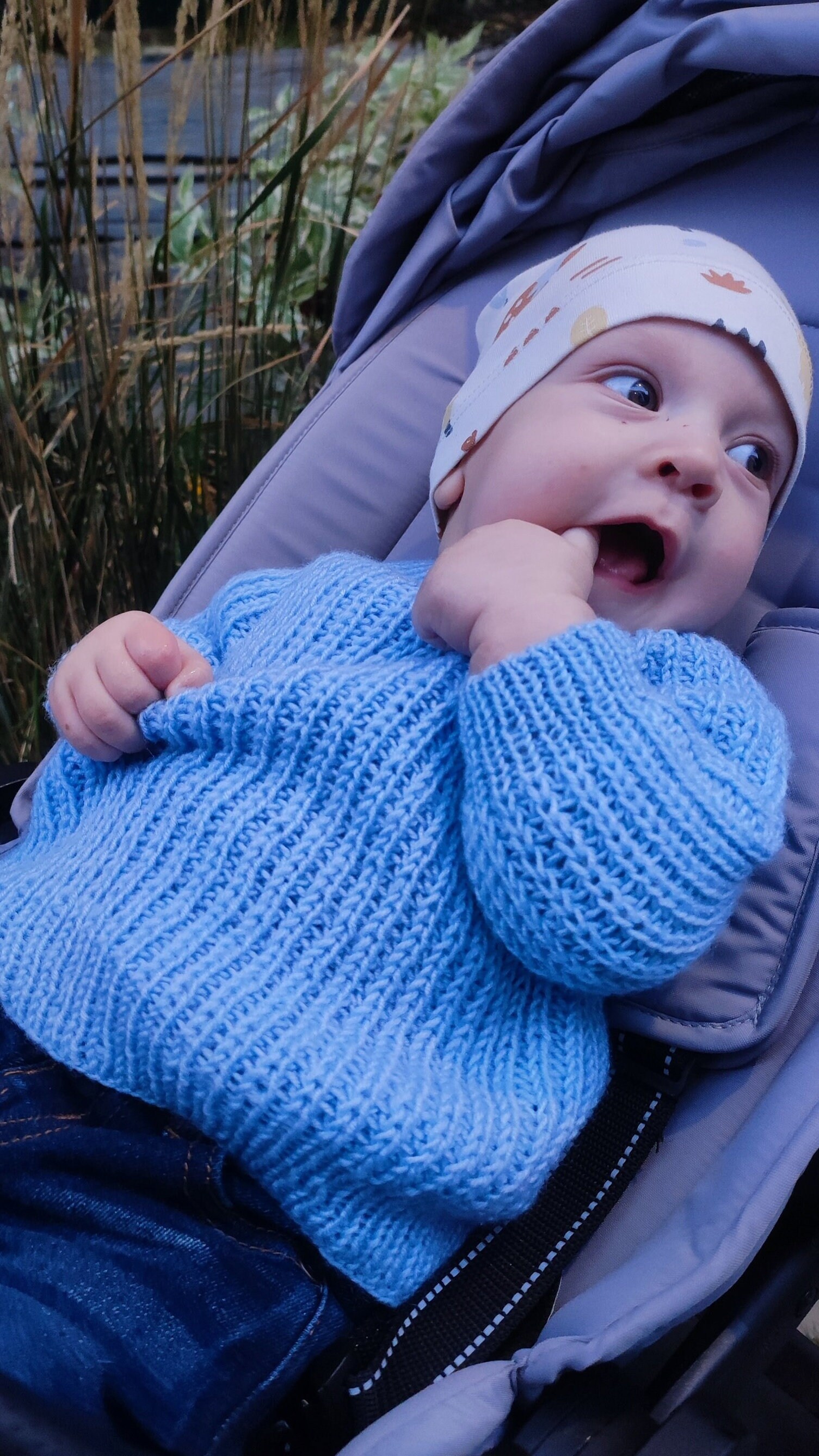 Hand Knitted Wool Ribbed Sweater for Baby/fisherman Ribbed Wool Child ...