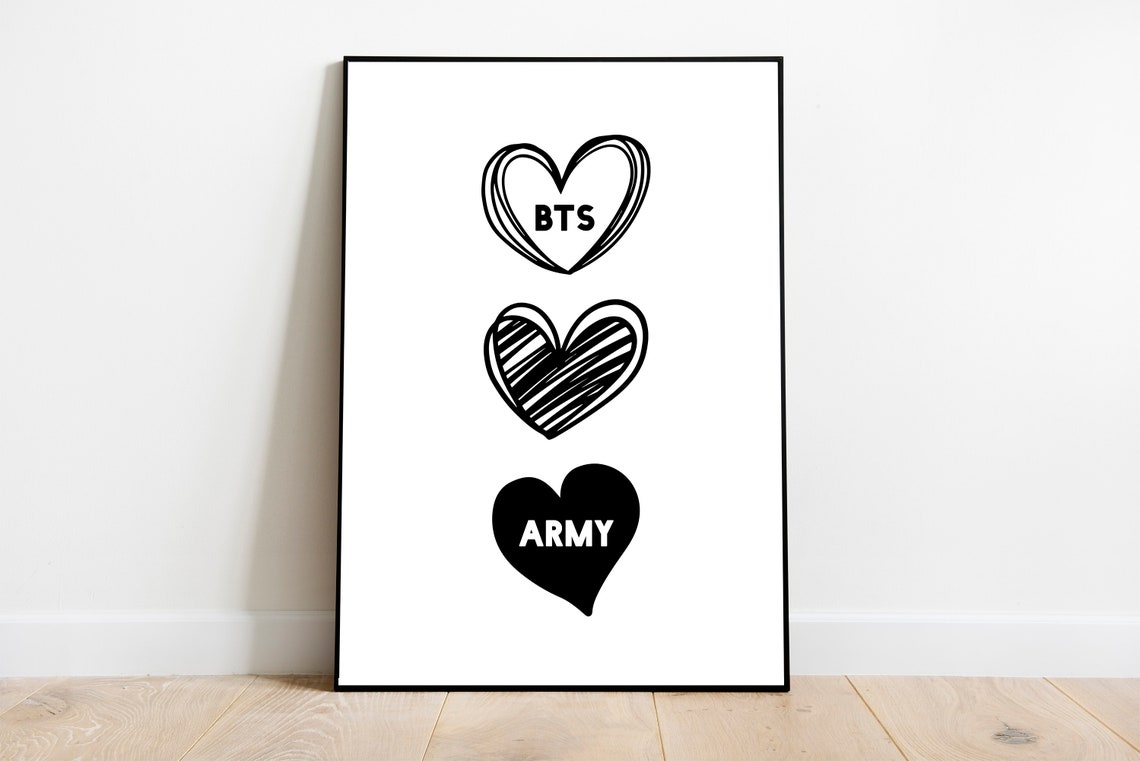 Bts Army Wall Art Army Gift Digital Print Bts Poster - Etsy
