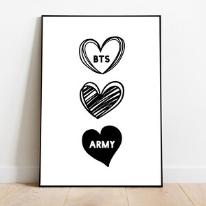 Bts Army Wall Art Army Gift Digital Print Bts Poster - Etsy