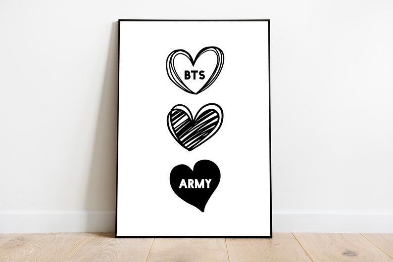 Bts Army Wall Art Army Gift Digital Print Bts Poster - Etsy