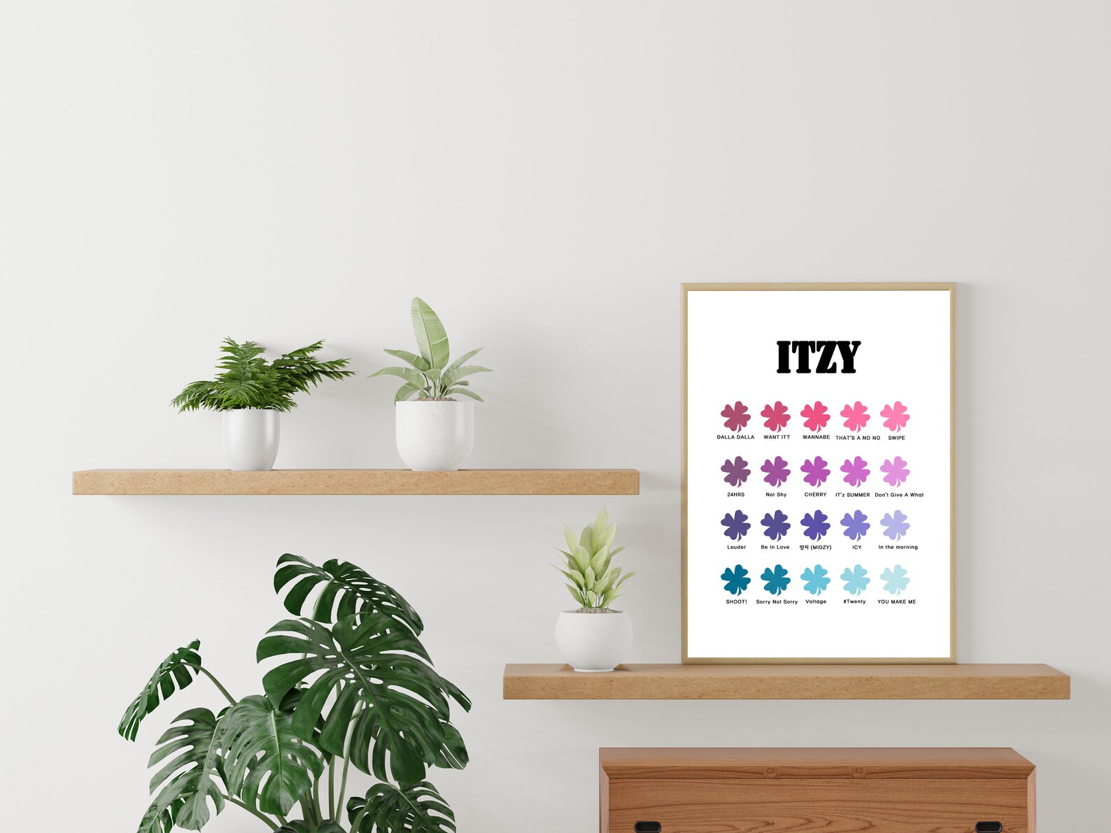 Itzy Color Palette Wall Art Itzy Poster Itzy Art Print Kpop - Etsy