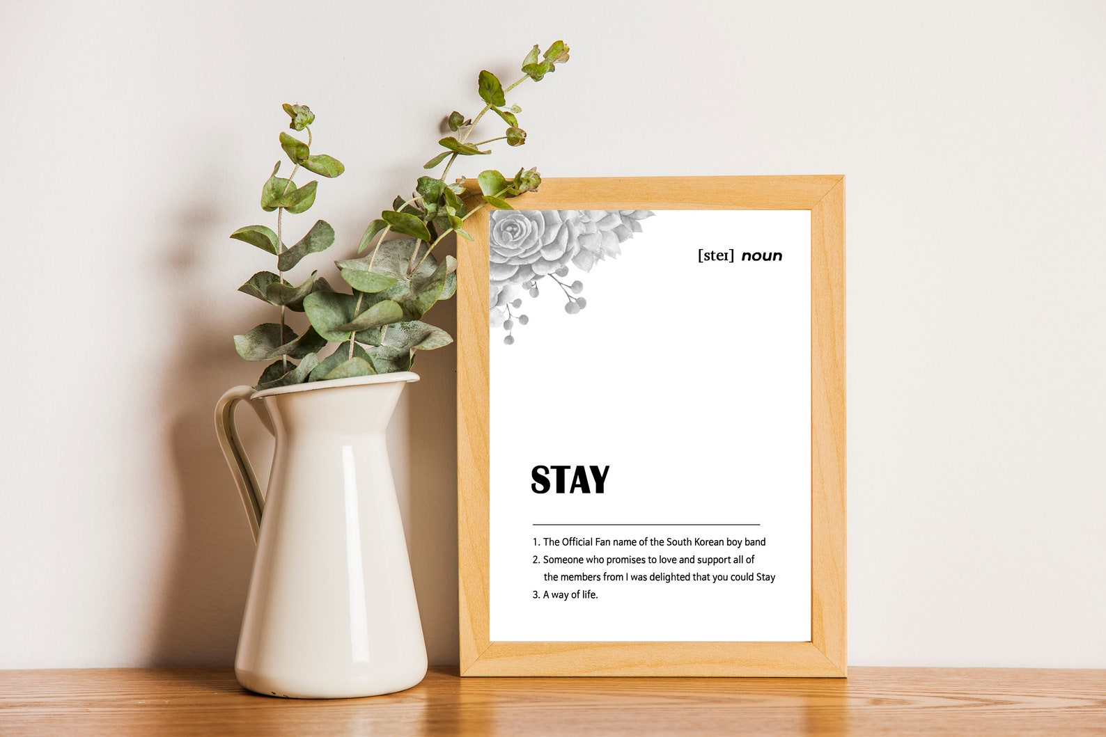 Stay Definition Living Room Wall Décor Family Poster Home - Etsy